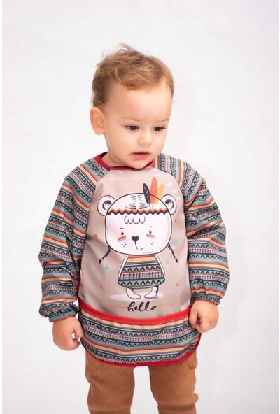 Serpateks Hello Yerli Temalı Giyilebilir Su Geçirmez Mama Önlüğü