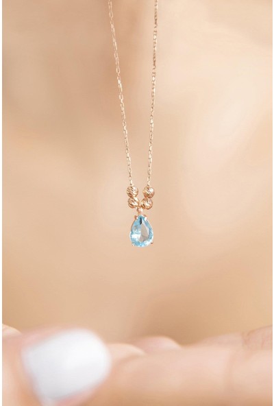 WR İstanbul 925 Ayar Damla Kadın Gümüş Kolye