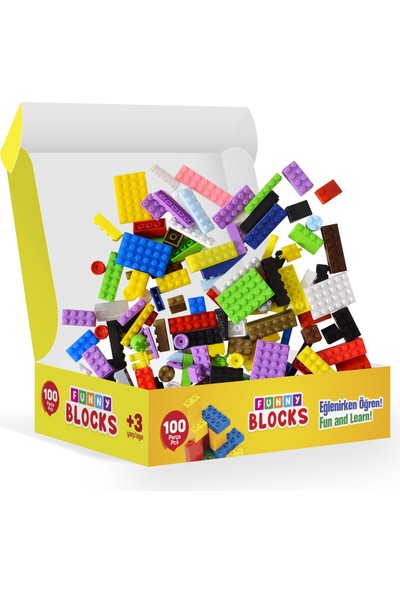 Funny Blocks Mini LEGO 100 Parça Eğlenceli Bloklar Funny Blocks Mini LEGO 100 Parça Eğlenceli Bloklar