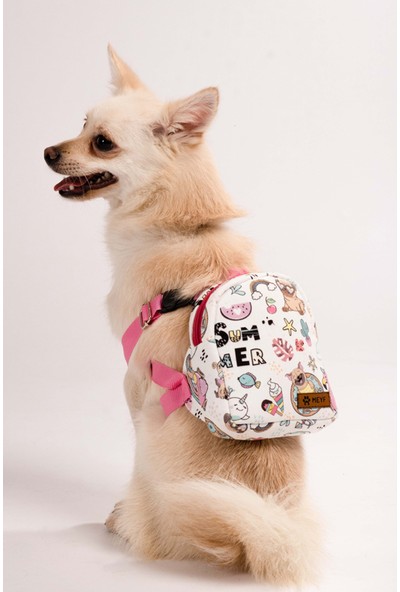 Meyf Köpek Sırt Çantası - Tasma Aparatlı - Tatil Model Meyf Köpek Sırt Çantası - Tasma Aparatlı - Tatil Model