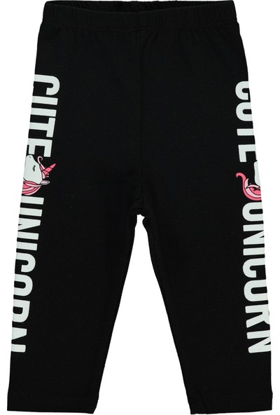 Civil Baby Kız Bebek Uzun Tayt 6-18 Ay Siyah