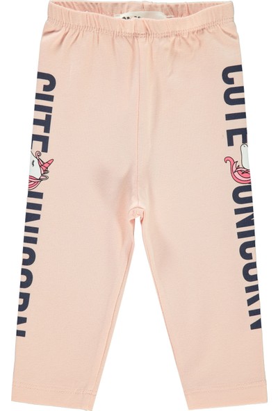 Civil Baby Kız Bebek Uzun Tayt 6-18 Ay Açık Somon