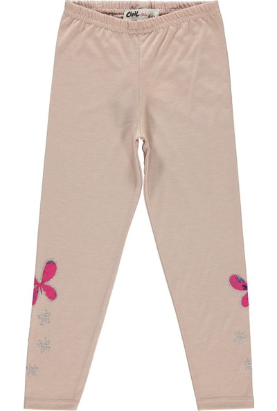 Civil Girls Kız Çocuk Tayt 6-9 Yaş Pudra