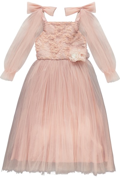 Civil Girls Kız Çocuk Abiye 6-14 Yaş Gül Kurusu