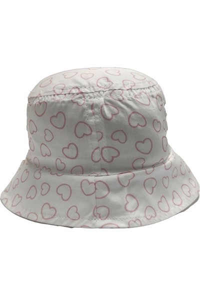 Poky Kız Bebek Şapka Yazlık Maksi 1-3 Yaş Kalpli