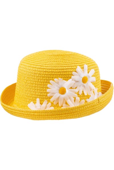 Poky Kız Çocuk Hasır Şapka Papatya 2-6 Yaş