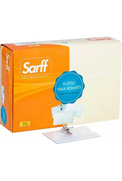 Sarff Pvc Kokart Klips 50 Adet