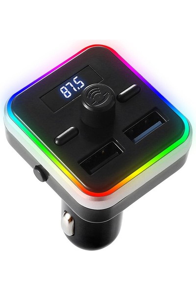 TamamElek Bluetooth 5.0 Fm Verici Handsfree Araç Mp3 Çalar Çift Modülatör Şarj Cihazı TamamElek Bluetooth 5.0 Fm Verici Handsfree Araç Mp3 Çalar Çift Modülatör Şarj Cihazı