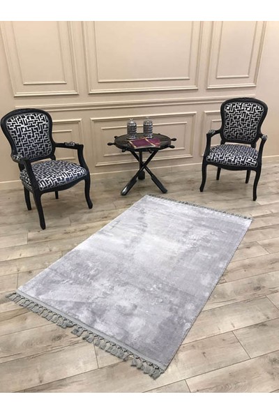 Benzahome Anti Slip Taban Gri Puffy Peluş Halı Benzahome Anti Slip Taban Gri Puffy Peluş Halı