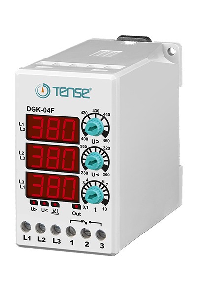 Tense Dgk-04f Dijital Gerilim Kontrol Rölesi Tense Dgk-04f Dijital Gerilim Kontrol Rölesi