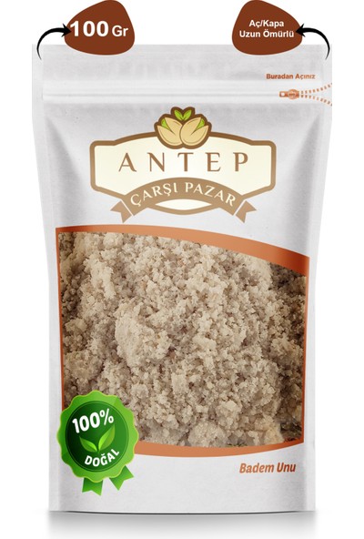 Antep Çarşı Pazar Yerli Badem Unu 100 gr Antep Çarşı Pazar Yerli Badem Unu 100 gr