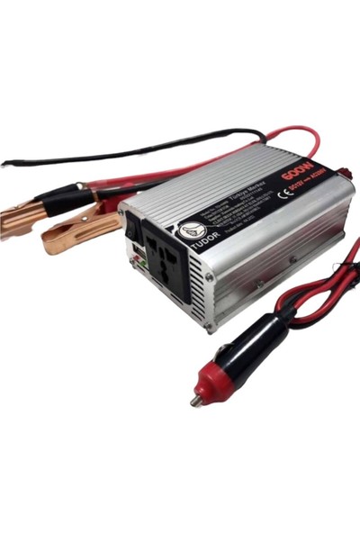 Tudor 600W 12V Çevirici Invertör Araç Elektirik Çeviricisi Tudor 600W 12V Çevirici Invertör Araç Elektirik Çeviricisi