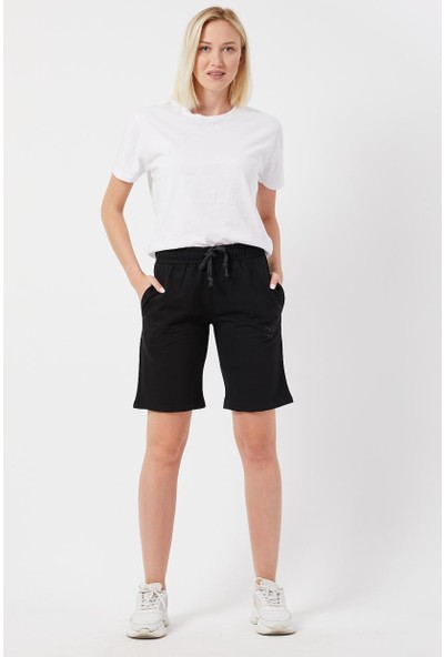 Twenty3 Kadın Basic Uzun Örme Şort-Bermuda Twenty3 Kadın Basic Uzun Örme Şort-Bermuda