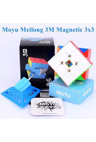 Moyu Meilong 3m 3x3 Mıknatıslı Zeka Küpü Sabır Küpü Rubik Küp Moyu Meilong 3m 3x3 Mıknatıslı Zeka Küpü Sabır Küpü Rubik Küp
