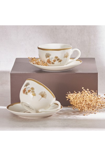 Karaca Ginko 2 Kişilik Çay Fincanı Takımı Karaca Ginko 2 Kişilik Çay Fincanı Takımı
