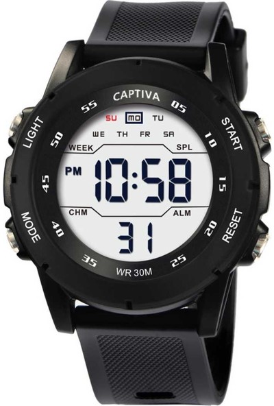 Captiva Digital 30 mt Suya Dayanıklı Işıklı Alarmlı Kronometreli Takvimli Slikon Kordonlu Çoçuk Kol Saati Captiva Digital 30 mt Suya Dayanıklı Işıklı Alarmlı Kronometreli Takvimli Slikon Kordonlu Çoçuk Kol Saati