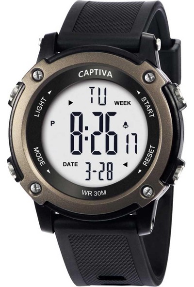 Captiva Digital 30 mt Suya Dayanıklı Işıklı Alarmlı Kronometreli Takvimli Slikon Kordonlu Çoçuk Kol Saati Captiva Digital 30 mt Suya Dayanıklı Işıklı Alarmlı Kronometreli Takvimli Slikon Kordonlu Çoçuk Kol Saati