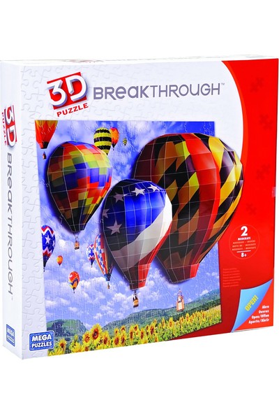 Mega Puzzles 200 Parça 3D Puzzle Breakthrough Balonlar Mega Puzzles 200 Parça 3D Puzzle Breakthrough Balonlar