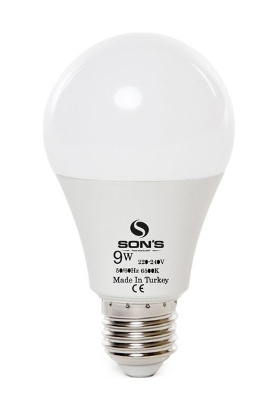 Son's LED Ampul 9W LEDBULB-9WLA5 E27 Son's LED Ampul 9W LEDBULB-9WLA5 E27