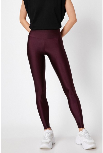 Bamost Yüksek Bel Toparlayıcı Parlak Tayt