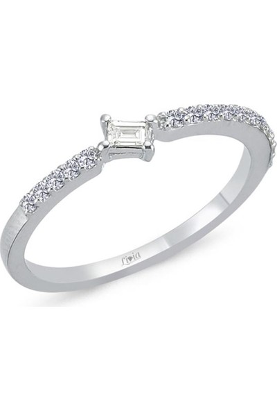 Livia 14 Ayar 0,17 Karat Pırlanta Baget Yüzük Livia 14 Ayar 0,17 Karat Pırlanta Baget Yüzük