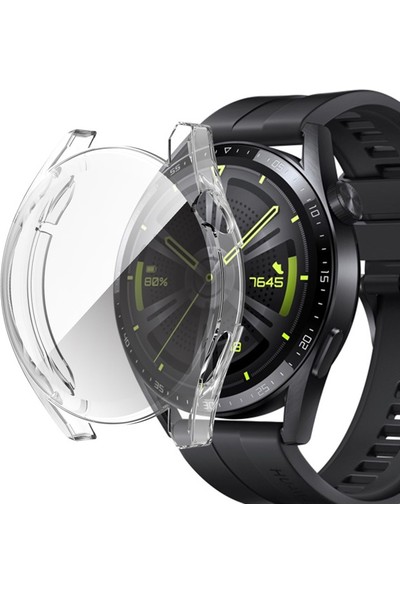 Ally Huawei Watch Gt3 46MM 360 Koruma Ultra Slim Silikon Kılıf Ally Huawei Watch Gt3 46MM 360 Koruma Ultra Slim Silikon Kılıf