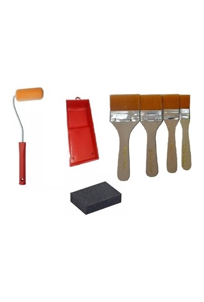 Cadence 4'lü Boyama Seti Iz Bırakmayan Rulo+Rulo Tavası+Sünger Zımpara+Fırça Seti Cadence 4'lü Boyama Seti Iz Bırakmayan Rulo+Rulo Tavası+Sünger Zımpara+Fırça Seti