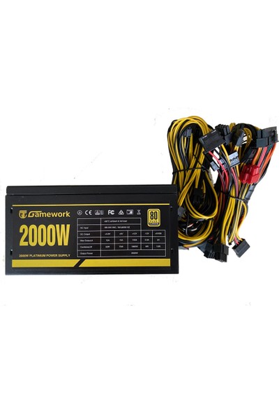 Gamework 2000W 80+ Platinium Güç Kaynağı