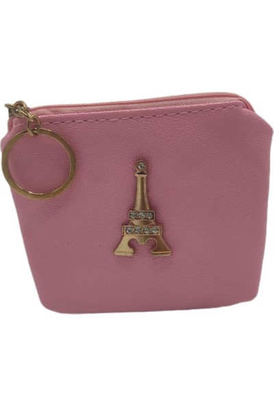 Dünyadan Hediyeler Anahtarlıklı Para Cüzdanı Kristal Taşlı Eyfel Kulesi Temalı Pembe Dünyadan Hediyeler Anahtarlıklı Para Cüzdanı Kristal Taşlı Eyfel Kulesi Temalı Pembe