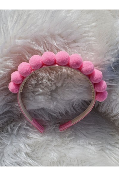 Sermin Şahinkaya Butikalben Ponpon Çocuk Saç Tacı Çocuk Taç Ponponlu Taç Yeni Sezon Toka