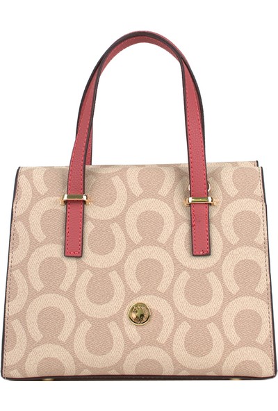 U.S. Polo Assn. Kadın Omuz Çantası Bej US22119