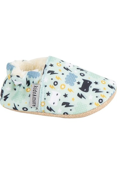 Kids A More Black Mask Peluş Kürklü Ilk Adım Erkek Patik Mint Kids A More Black Mask Peluş Kürklü Ilk Adım Erkek Patik Mint