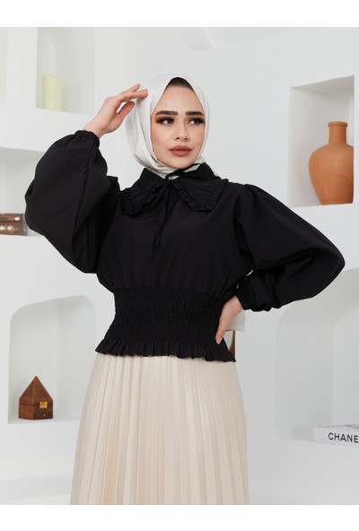 Lovie Kadın Yaka Detay Tesettür Bluz