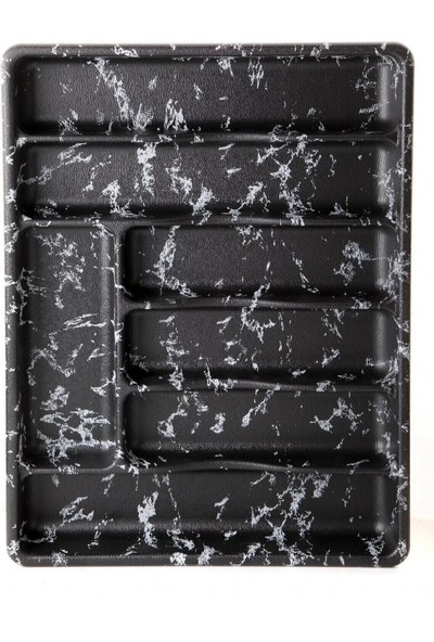 Safestore Mermer Desenli Maksi 7 Bölmeli Çekmece İçi Kaşıklık