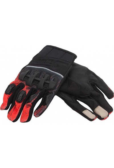 Forte Gt Motosiklet Eldiveni Gt 05 P Korumalı Parmaklı Siyah Kırmızı Small