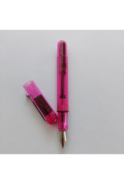 Jinhao Pocket Şeffaf Mor Dolma Kalem F 0.5 mm Cep Tipi Jinhao Pocket Şeffaf Mor Dolma Kalem F 0.5 mm Cep Tipi