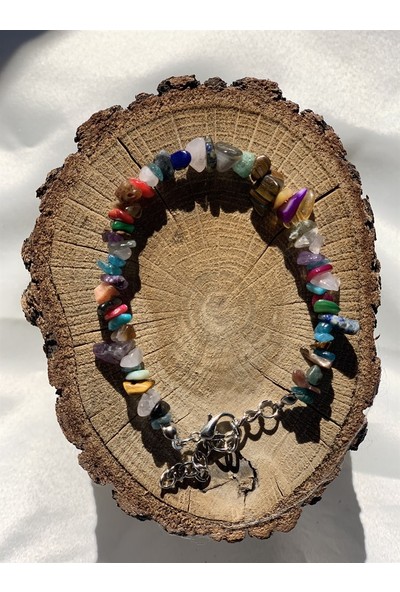 Dibati Moda & Accessories Karışık Doğal Taşlardan Kırıktaş Bileklik Çakra Dibati Moda & Accessories Karışık Doğal Taşlardan Kırıktaş Bileklik Çakra