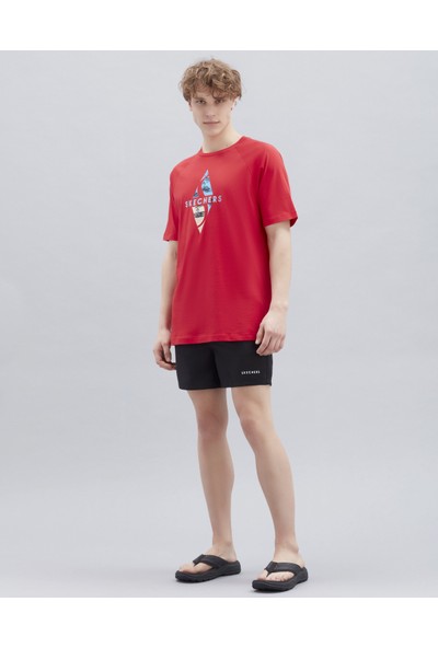 Skechers Swimwear M 5 ınch Swimshort Erkek Siyah Deniz Şortu - S211654-001