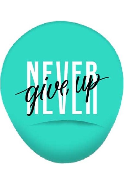 Gizeo Concept Never Give Up Yazılı Bilek Destekli Mouse Pad Gizeo Concept Never Give Up Yazılı Bilek Destekli Mouse Pad