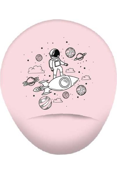 Gizeo Concept Zorlukları Aşan Astronot Desenli Bilek Destekli Mouse Pad Gizeo Concept Zorlukları Aşan Astronot Desenli Bilek Destekli Mouse Pad