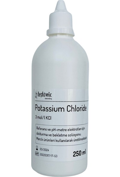 Testonic Potasyum Klorür (Potassium Chloride) - 3 Mol/kcl - 250 ml