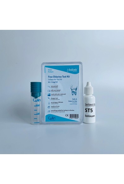 Testonic Serbest (Aktif) Klor Test Kiti Testonic Serbest (Aktif) Klor Test Kiti