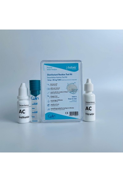 Testonic Dezenfektan Kalıntısı Test Kiti - Qac Dezenfektanlar Testonic Dezenfektan Kalıntısı Test Kiti - Qac Dezenfektanlar