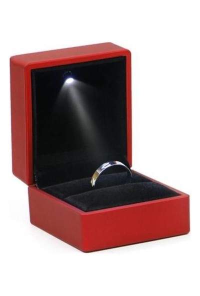 Beren Kutu LED Işıklı Yüzük Kutusu Beren Kutu LED Işıklı Yüzük Kutusu