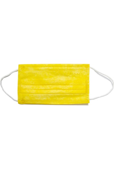 Alsace Protection - 50 Adet Cerrahi Maske Kutusu - Türkiye'de Üretilmiştir - Tıp Iır - Sari Alsace Protection - 50 Adet Cerrahi Maske Kutusu - Türkiye'de Üretilmiştir - Tıp Iır - Sari