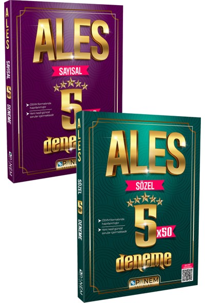 Panem Yayınları ALES Sayısal 5 Deneme + Sözel 5 Deneme Panem Yayınları ALES Sayısal 5 Deneme + Sözel 5 Deneme