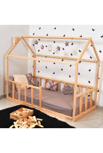 Markaawm Montessori Çocuk Yatak Doğal Çam Karyola Sevgi Markaawm Montessori Çocuk Yatak Doğal Çam Karyola Sevgi