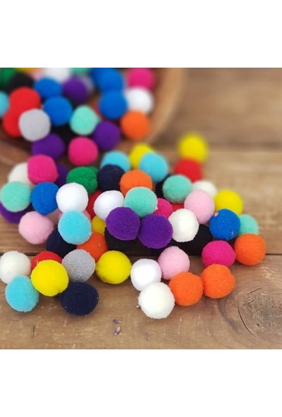 Masho Trend Peluş Ponpon 15 mm - Renkli Ponpon 50 Adet - Pelüş Ponpon - Süs Ponpon Masho Trend Peluş Ponpon 15 mm - Renkli Ponpon 50 Adet - Pelüş Ponpon - Süs Ponpon