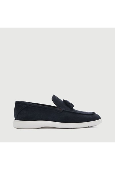 Male Industry Lacivert Erkek Püsküllü Deri Loafer Male Industry Lacivert Erkek Püsküllü Deri Loafer