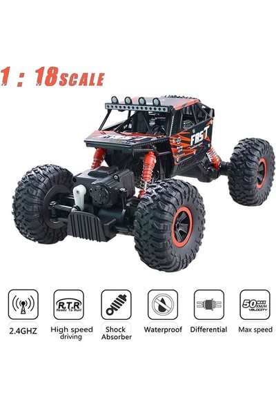 Dake Yl-06 2.4g 1:18 Ölçekli Uzaktan Kumandalı Rc Araba Off Road Kaya Paletli 4 Tekerlek - Kırmızı (Yurt Dışından) Dake Yl-06 2.4g 1:18 Ölçekli Uzaktan Kumandalı Rc Araba Off Road Kaya Paletli 4 Tekerlek - Kırmızı (Yurt Dışından)